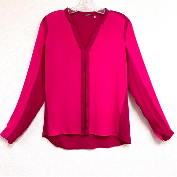 Elie Tahari | Tops | Elie Tahari Layne Colorblock Silk Blouse | Poshmark
